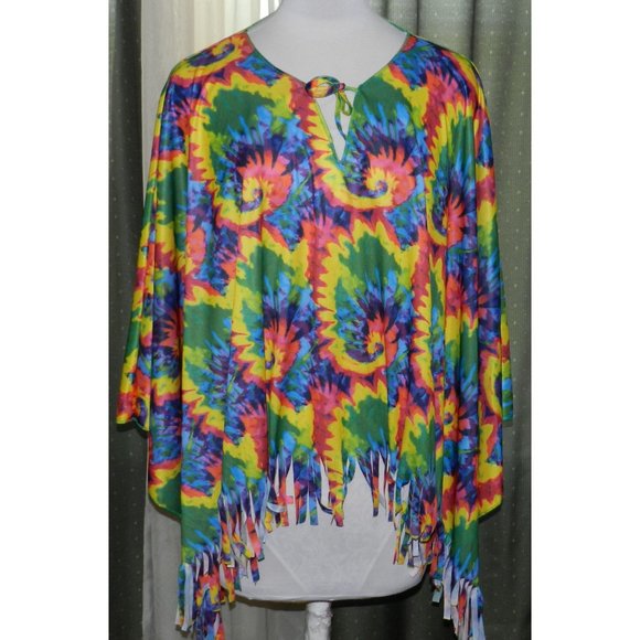 Spirit | Tops | Spirit Size Osfm Tye Dye Print Light Weight Poly ...